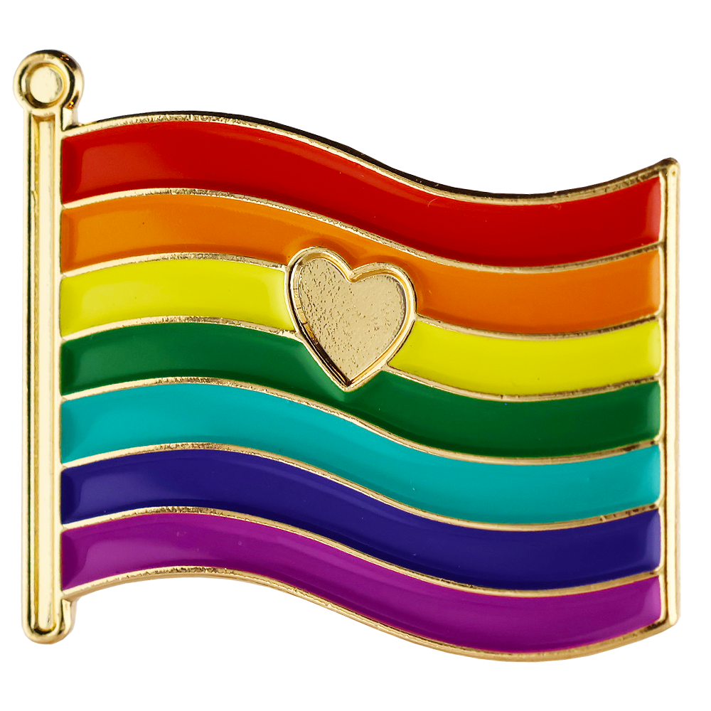 Celebrate Love and Identity with Our Pride Flag Enamel Badge - Enamel ...